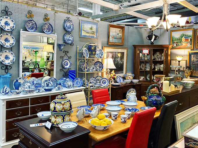 Blue and white porcelain heaven that would make your grandmother swoon and your Instagram followers jealous. The bowl of lemons isn't just decoration—it's a lifestyle statement.