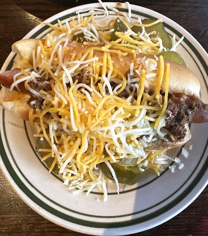 Not all heroes wear capes—some wear cheese and chili. This loaded hot dog isn't just a meal, it's a Toledo rite of passage.