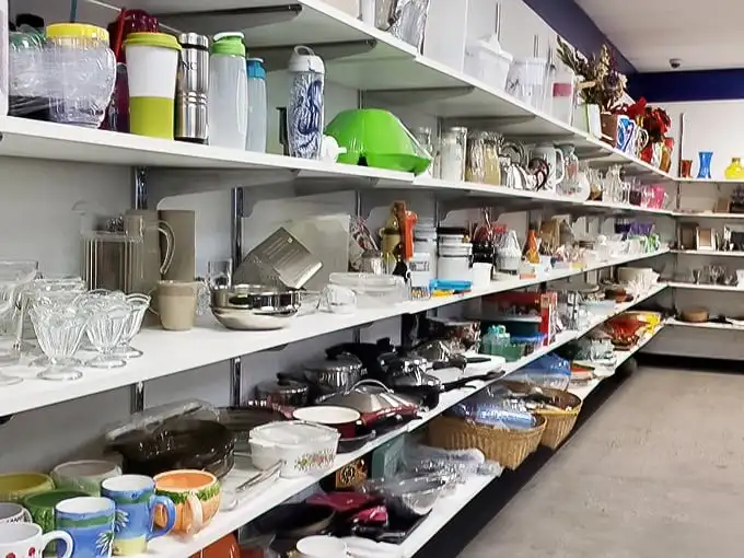 Kitchen gadget heaven or your grandmother's cabinet exploded? Either way, these shelves hold the missing piece to your culinary collection.