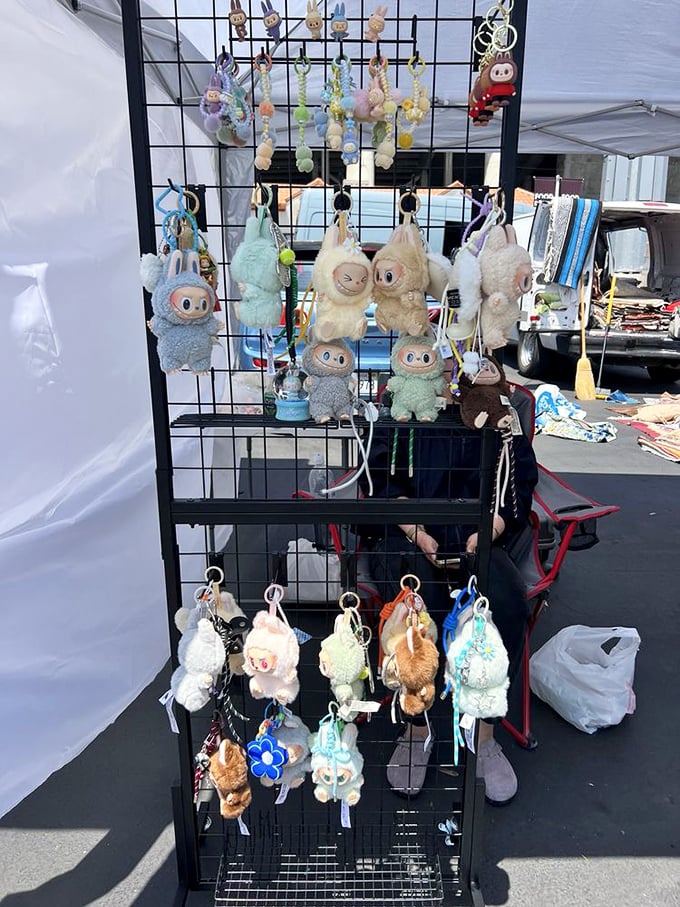 Quirky collectibles that make you question your decorating choices. These adorable plush creatures have traveled far to find homes with the right kind of eccentric.