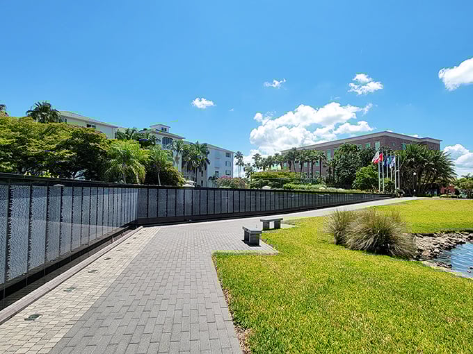 Waterfront memorials with meaning. Punta Gorda's beautiful public spaces honor history while providing peaceful spots for contemplation—and excellent sunset selfie backgrounds.