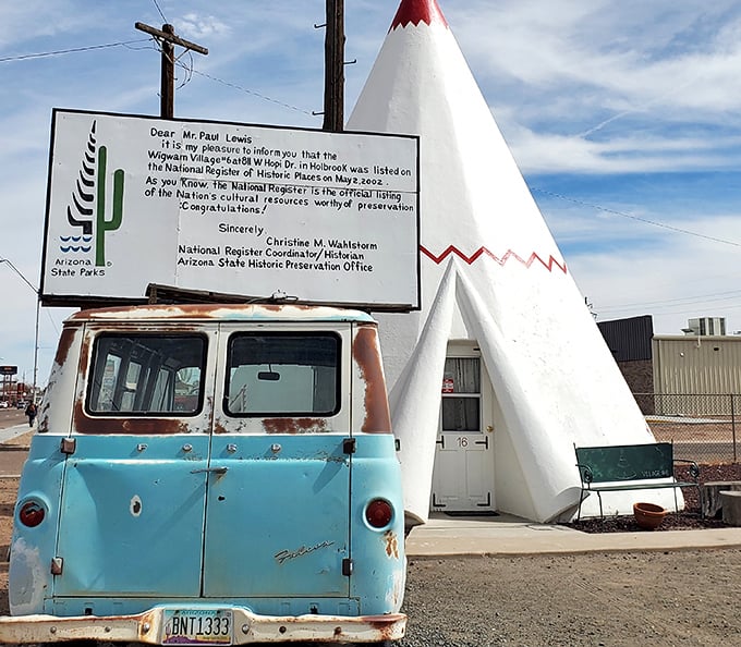 Vintage Volkswagen buses and wigwams prove that some combinations are simply meant to be together.