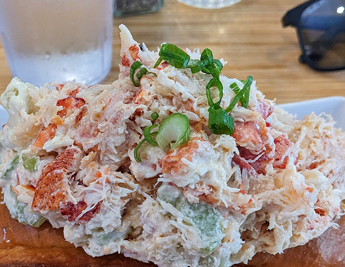 Chunks of sweet lobster meat dressed just right—proof that Ohio might be landlocked, but great seafood knows no boundaries.