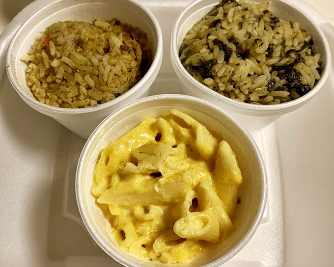 Mac and cheese so gloriously golden it deserves its own Olympic medal. This isn't just comfort food—it's comfort royalty.