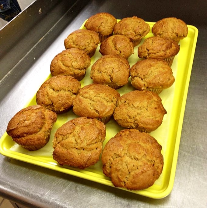 These aren't your average muffins – they're fluffy monuments to morning perfection waiting patiently.