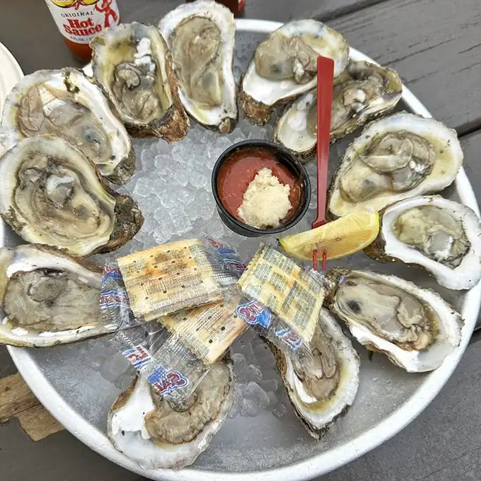 These oysters aren't just served—they're showcased. Fresh from local waters, they need nothing more than a squeeze of lemon and good company.
