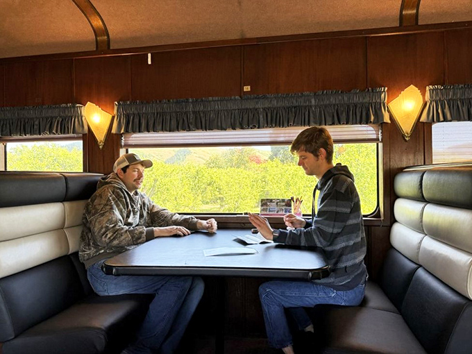 Nothing beats sharing stories and snacks while the Oregon countryside rolls by your window like a living postcard.