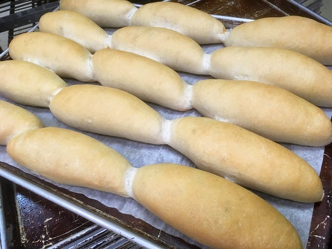 Fresh from the oven, these golden-brown pepperoni rolls aren't just food—they're edible love letters from Dearborn to your taste buds.