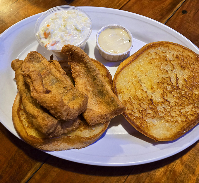 This perch sandwich isn't just lunch—it's an Ohio tradition on a bun. Golden, crispy, and ready to transport you to riverside bliss.