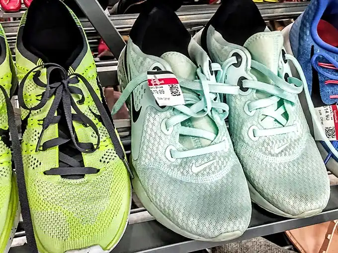 Sneaker heaven! These barely-worn athletic shoes are priced so low, you'll feel like you're getting away with something illegal.