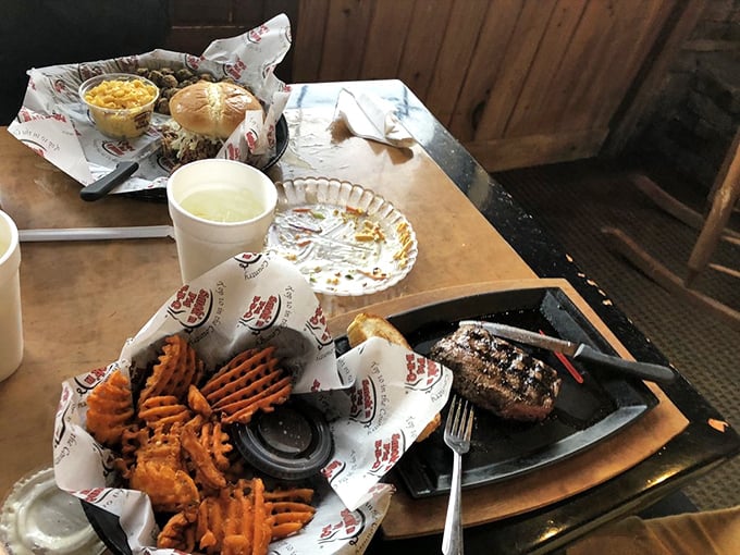 That sizzling sirloin doesn't need fancy garnishes—just a fork, knife, and your undivided attention. Steak this good makes conversation optional.