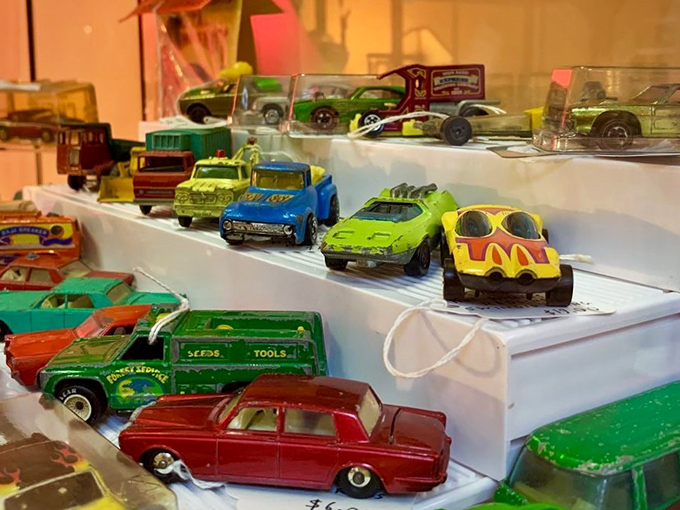 Hot Wheels heaven meets serious collector territory – childhood dreams priced for grown-up budgets.
