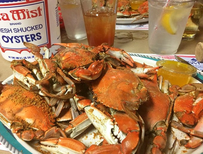 These steamed beauties aren't just food, they're an interactive Maryland ritual – part meal, part manual labor, completely worth the effort.