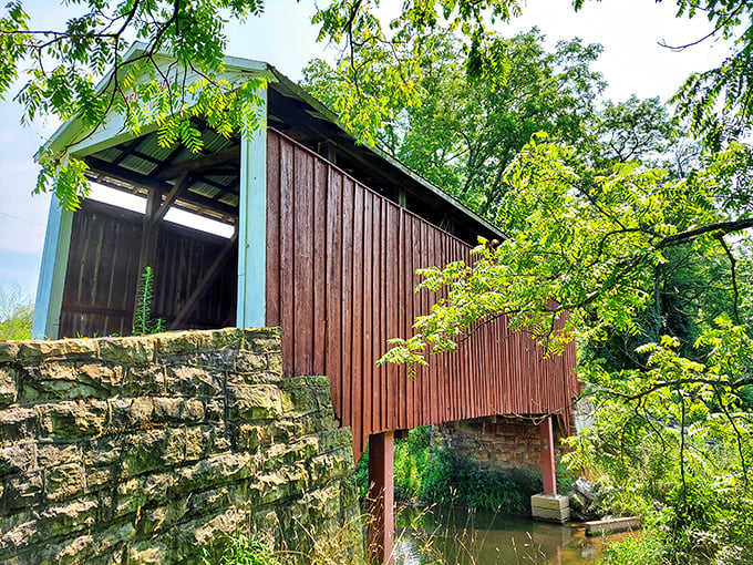 The stone foundation has been holding steady since 1886, outlasting most modern construction by decades.