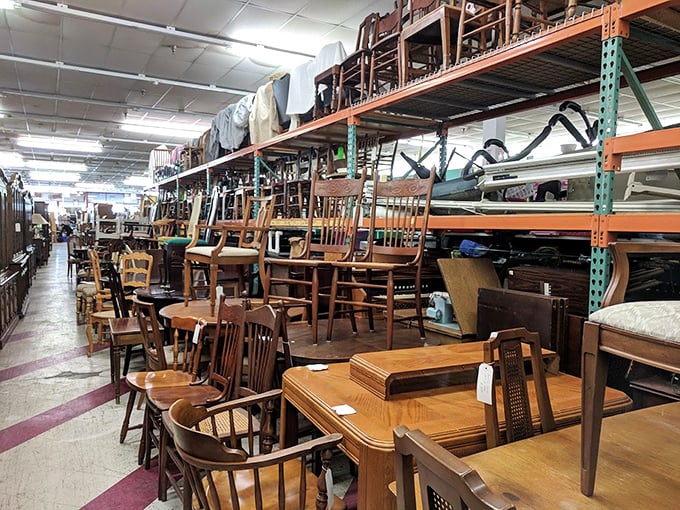 Chair heaven or furniture purgatory? Either way, these wooden sentinels have supported generations of family dinners and are ready for their second act.