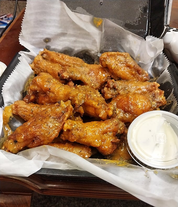 These wings aren't just jumbo in name—they're the kind that make you wonder if Pennsylvania chickens have been hitting the gym.