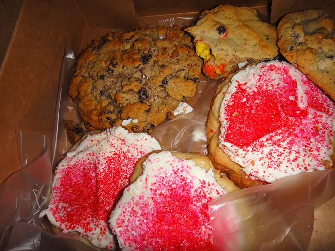 These cookies aren't just desserts; they're edible valentines. The heart-shaped sugar cookies with their bright red sprinkles practically whisper "ti amo" with every bite.