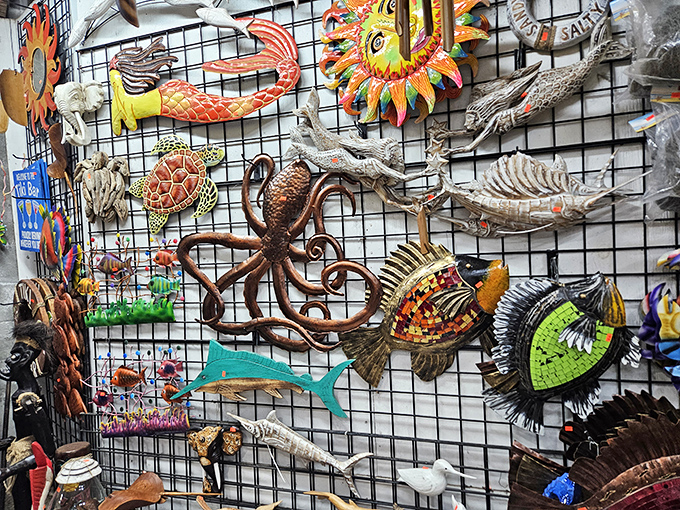 Marine-themed decor that screams "Florida home." That octopus wall hanging isn't just art—it's a conversation starter that says "I have excellent taste in tentacled treasures."