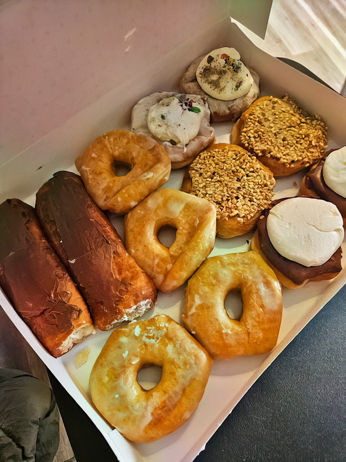 Golden perfection lined up like edible soldiers, each one a masterpiece of old-school American bakery craftsmanship.