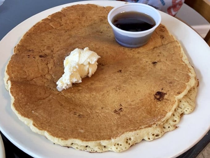 Behold the pancake that ate Bellbrook! This golden disc of perfection requires its own zip code and possibly building permits.
