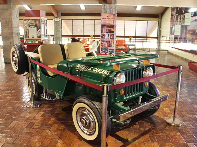 Not your average Jeep experience! This vintage green tour vehicle has probably heard more "oohs" and "aahs" than a fireworks display.