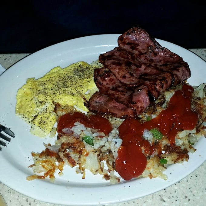Steak and eggs with a side of crispy hash browns—the breakfast combination that's been solving life's problems since forever.