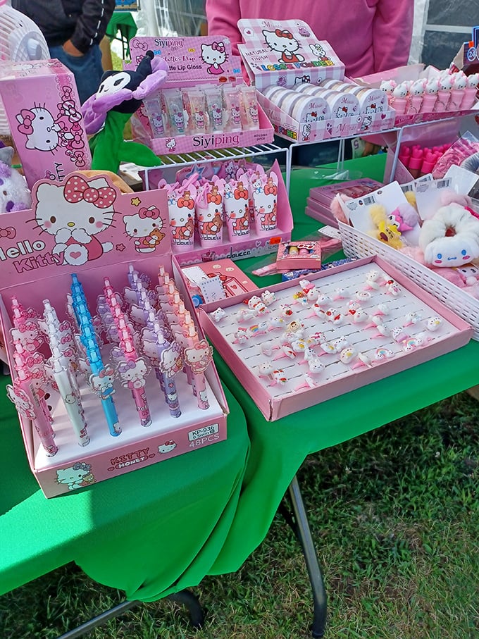Hello Kitty heaven! This explosion of pink nostalgia proves that some childhood obsessions never fade, they just multiply exponentially.