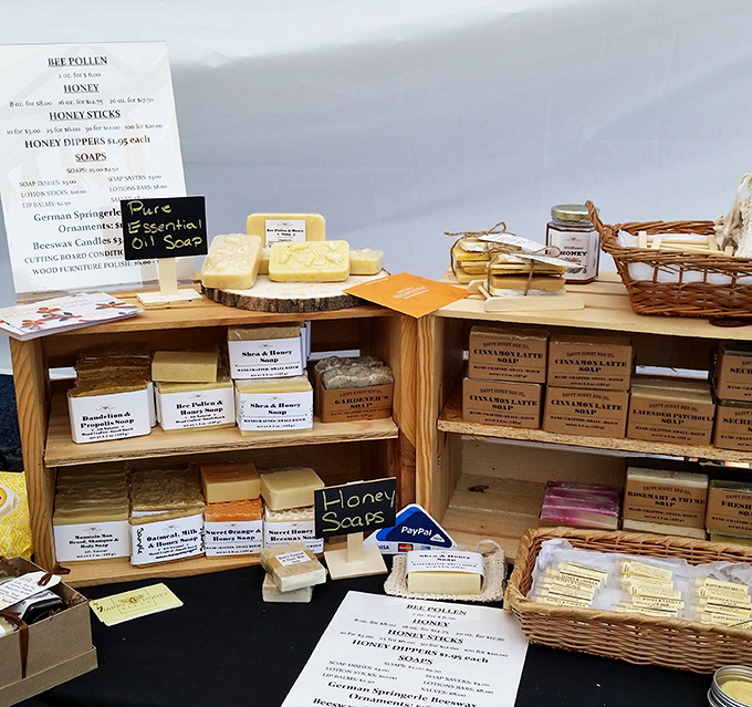 These aren't your grandmother's soaps—though she'd approve of the natural ingredients and heavenly honey scents wafting through the air.