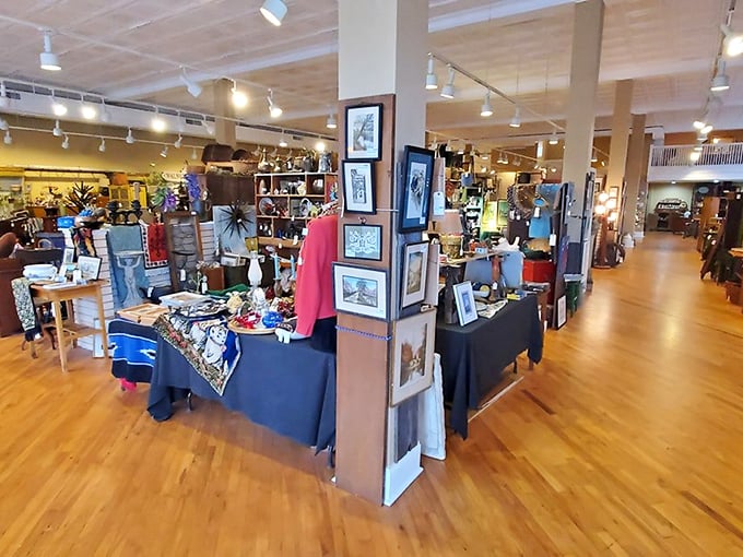 The multi-level wonderland of collectibles creates that perfect treasure-hunting atmosphere where discoveries lurk around every display.