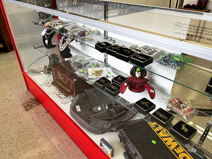 Behind glass cases, yesterday's treasures await new wrists and necks. Jewelry shopping without the mall markup—now that's real luxury.