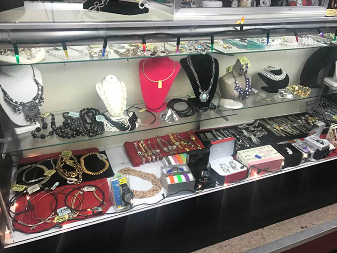Jewelry cases glitter with forgotten treasures – one person's "not quite me" becomes another's perfect statement piece.