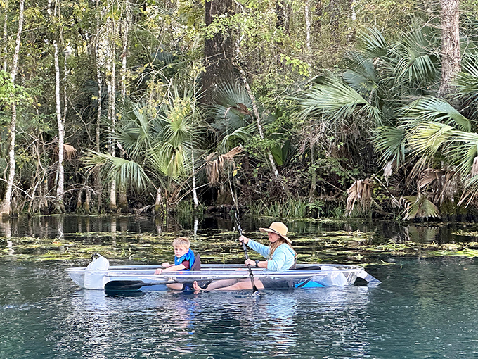 Family kayaking adventures – where "Are we there yet?" transforms into "Can we stay longer?" amid the gentle current and dappled sunlight. 