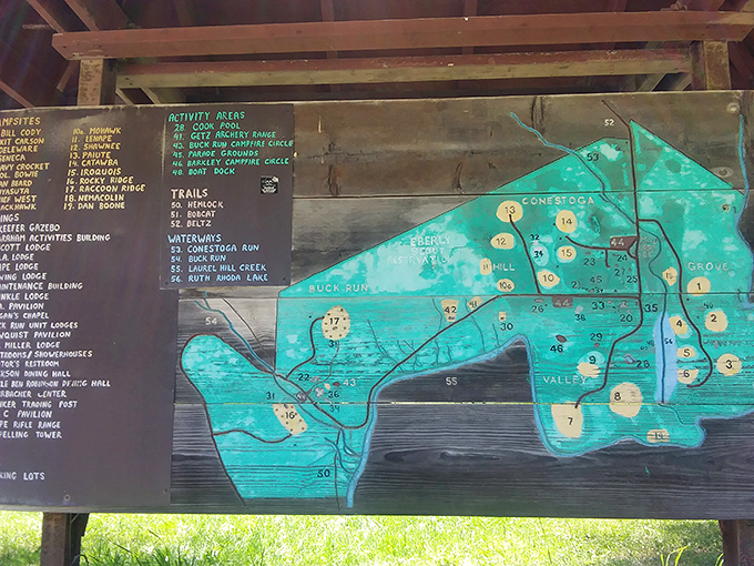 The treasure map to paradise! Like a real-life Marauder's Map for outdoor enthusiasts, minus the mischief, plus more hiking trails.