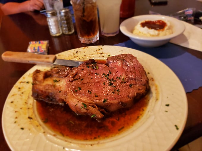 Prime rib that doesn't just melt in your mouth—it practically serenades your taste buds with a slow, soulful ballad of beefy perfection.