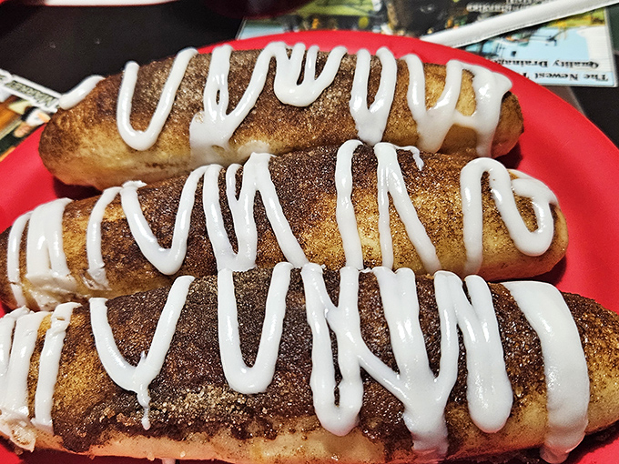 These cinnamon-sugar breadsticks with vanilla icing prove that dessert doesn't always come at meal's end.