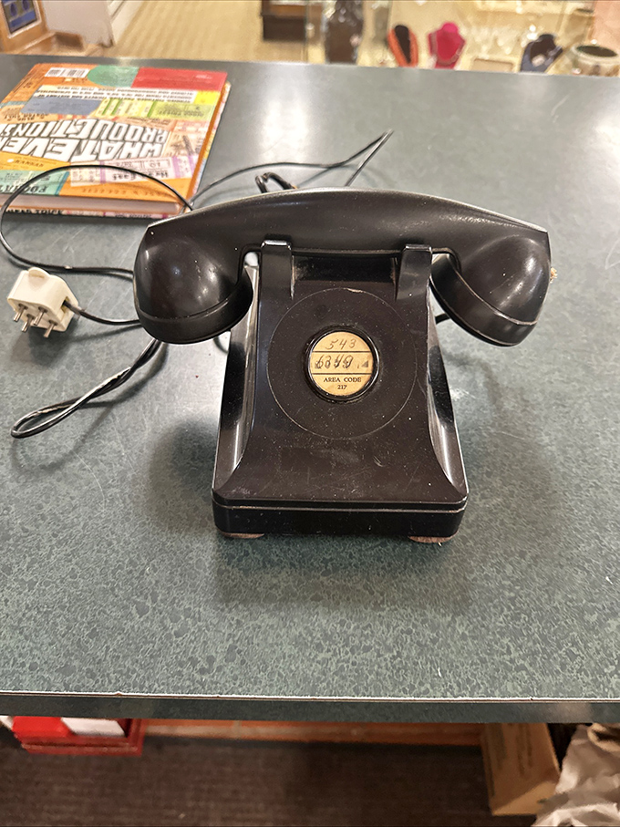 This rotary phone isn't just vintage—it's a portal to an era when "hanging up" required actual hanging and "blocking a caller" meant unplugging the wall jack.