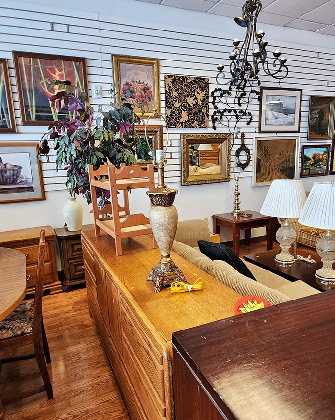 Wall art gallery that would make HGTV proud. From classic landscapes to quirky conversation pieces, your bare walls are begging for these budget-friendly treasures.