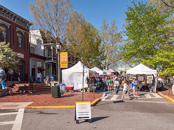 Dahlonega's festival atmosphere transforms ordinary streets into celebrations of community, art, and mountain culture.