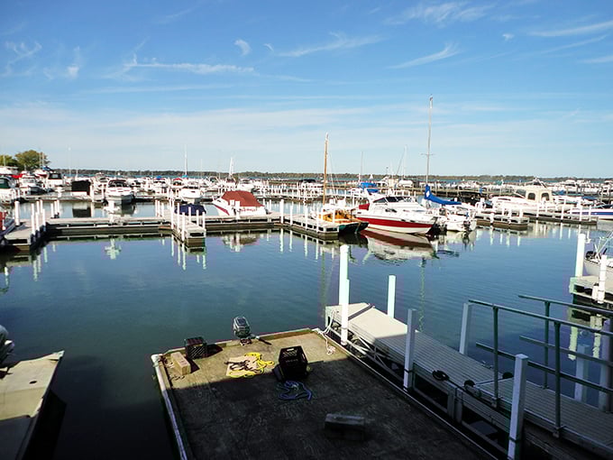 Erie's waterfront invites retirees to enjoy lakeside living without coastal prices—just boats, blue water, and budget-friendly bliss.