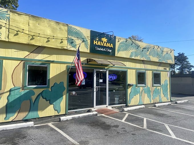 Havana's sunny yellow exterior is like Cuba's postcard perfect beaches – bright, inviting, and promising good times ahead.