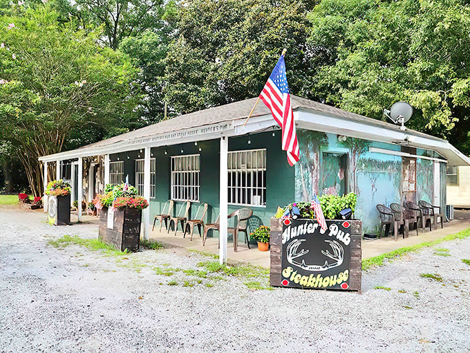 Hunter's Pub looks like someone's country home, which is exactly why the steaks taste so darn homemade.