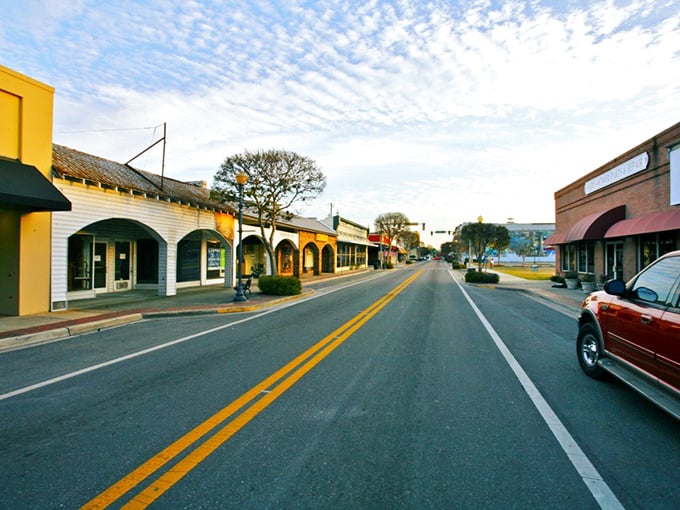 Lake City's colorful downtown buildings house local businesses where "customer service" still means actual humans who remember your name.