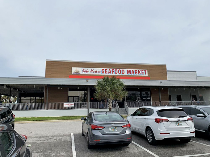 Safe Harbor's modern exterior might look corporate, but the seafood inside is straight from the boat to your plate.