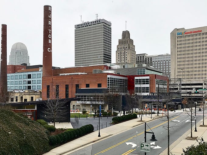 The iconic R.J. Reynolds building stands tall in Winston-Salem's skyline, where retirees enjoy urban perks without the urban price tag.