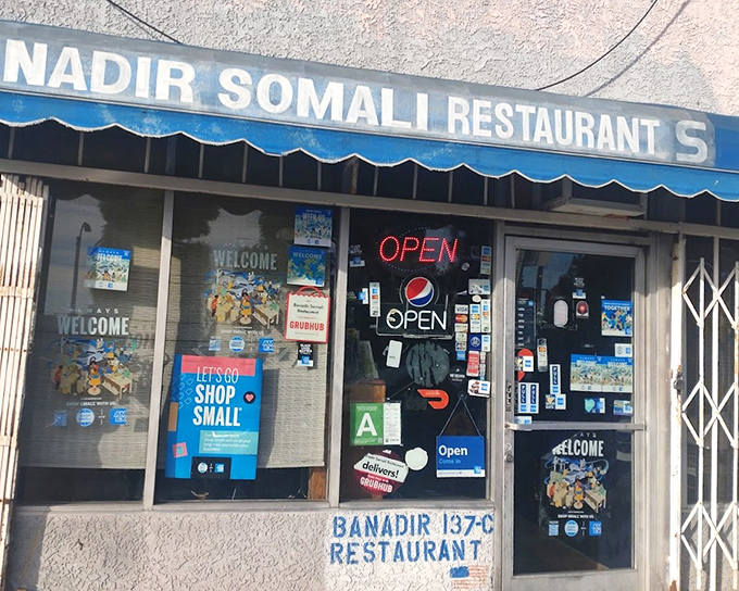 No fancy signage needed when the food inside creates its own buzz – Banadir lets its Somali cuisine do the talking.