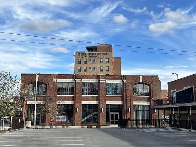 Bristol's historic buildings blend brick-and-mortar strength with large windows that invite both sunshine and curious visitors inside.
