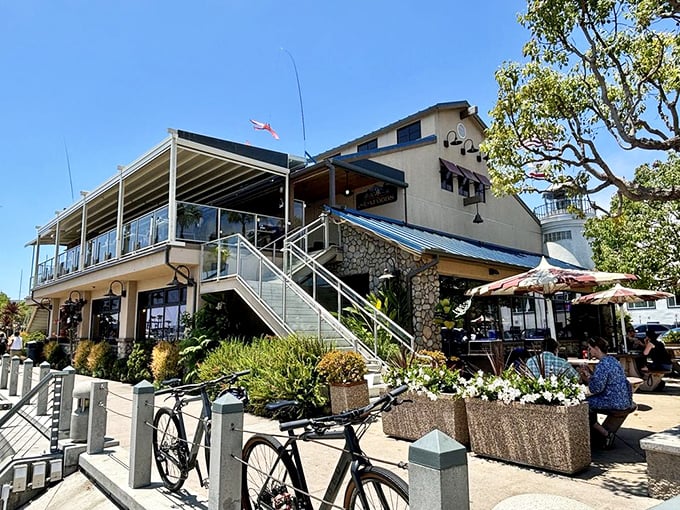 Sun-drenched and seafood-packed, Point Loma's white building houses some of San Diego's freshest catches. The palm trees are just a bonus!