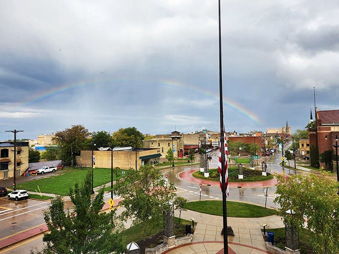 Even Mother Nature approves of Racine, painting double rainbows over this lakeside community like divine endorsement.