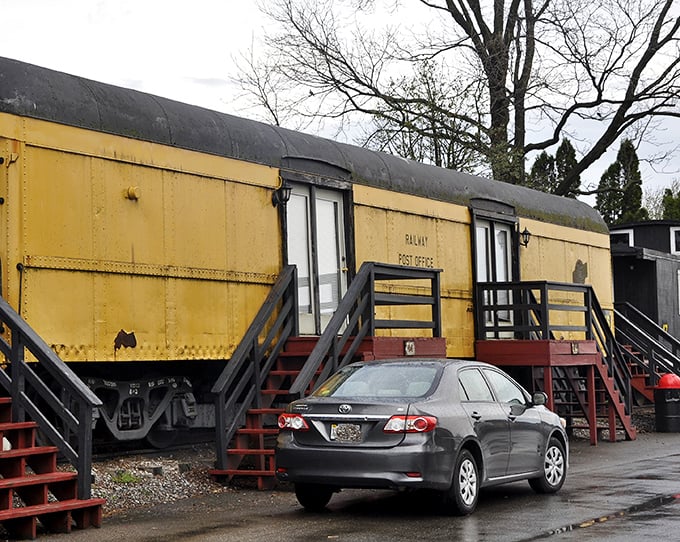 The Railway Post Office car in Ronks – when mail delivery had more charm than your Amazon Prime notification.