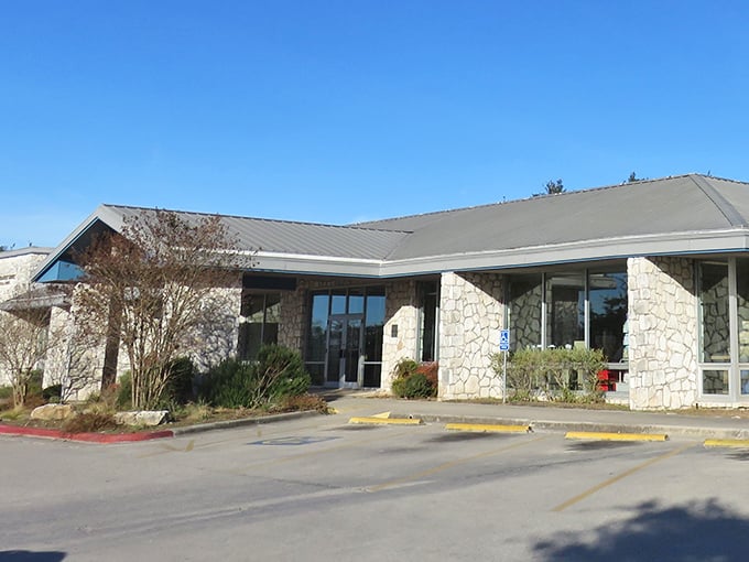 This Wimberley community building looks like it's hosted everything from town meetings to line dancing lessons since forever.